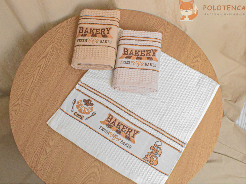 Рушники вафельні Bakery купити недорого оптом M141831 купити в інтернет магазині Polotenca